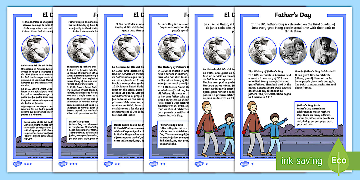 Lower Ability KS1 Father's Day Differentiated Reading Comprehension Activity