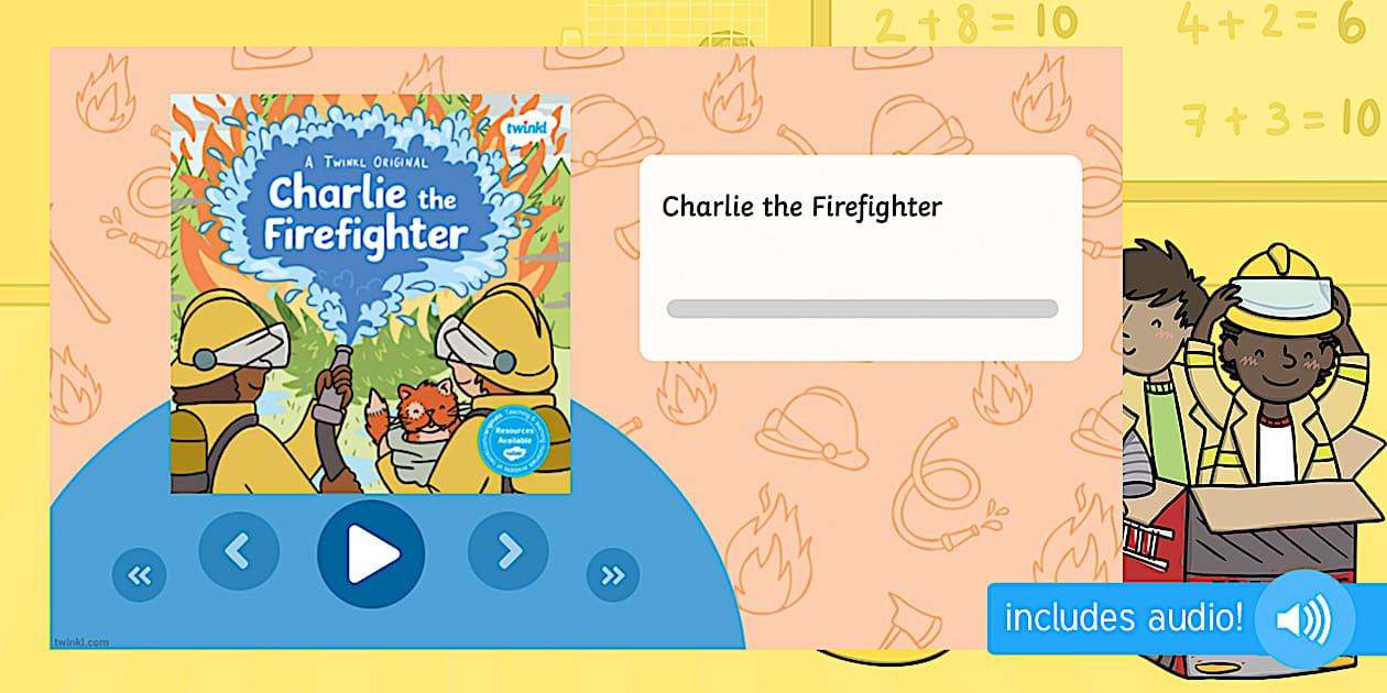 Charlie the Firefighter Listen and Follow Audio Story