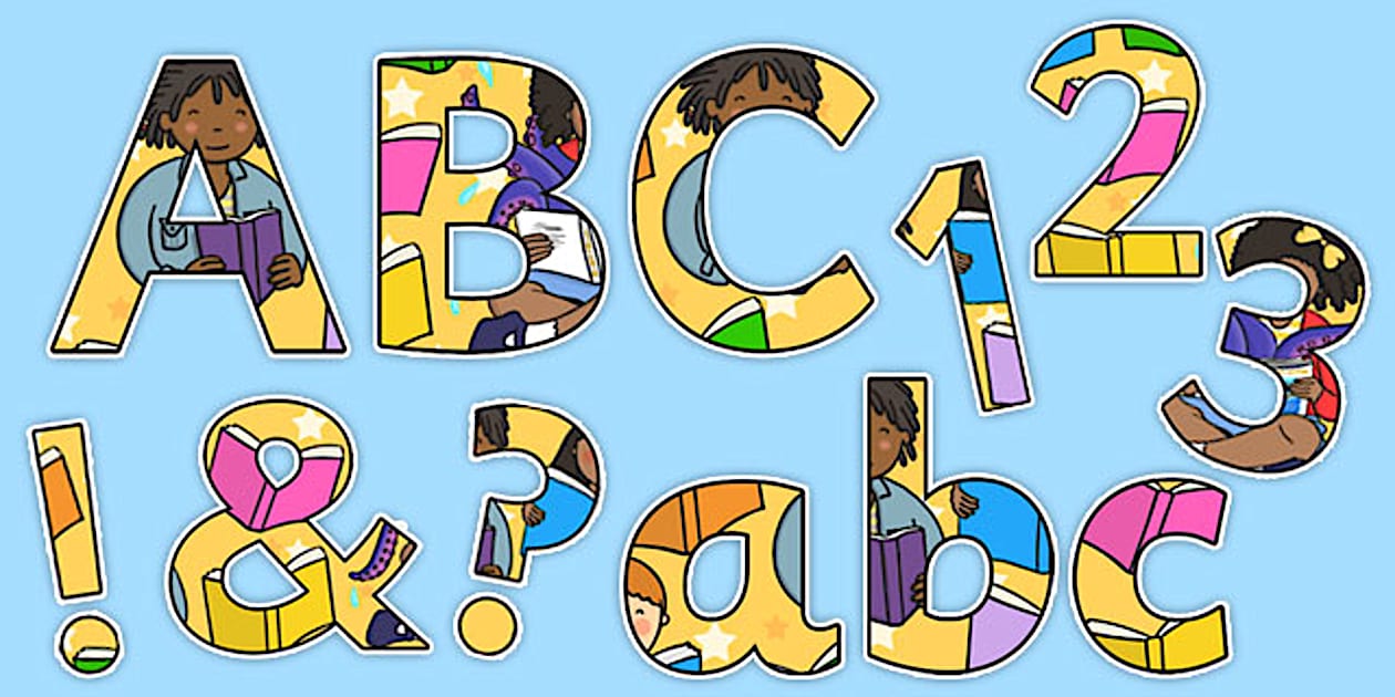 👉 Reading Display Lettering (professor feito) - Twinkl