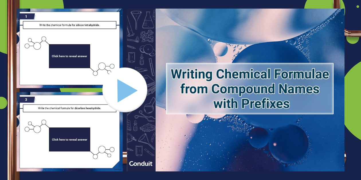 Writing Chemical Formulae: PowerPoint Resource - Twinkl