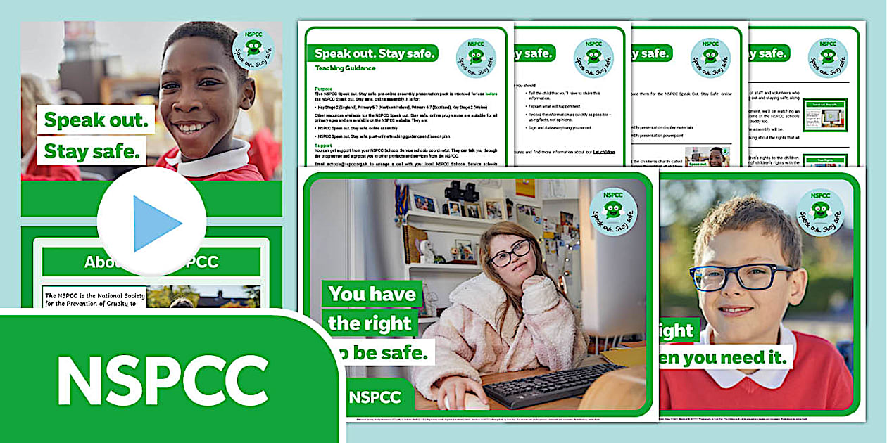 FREE! - NSPCC Safeguarding Assembly Pack | Speak Out Stay Safe