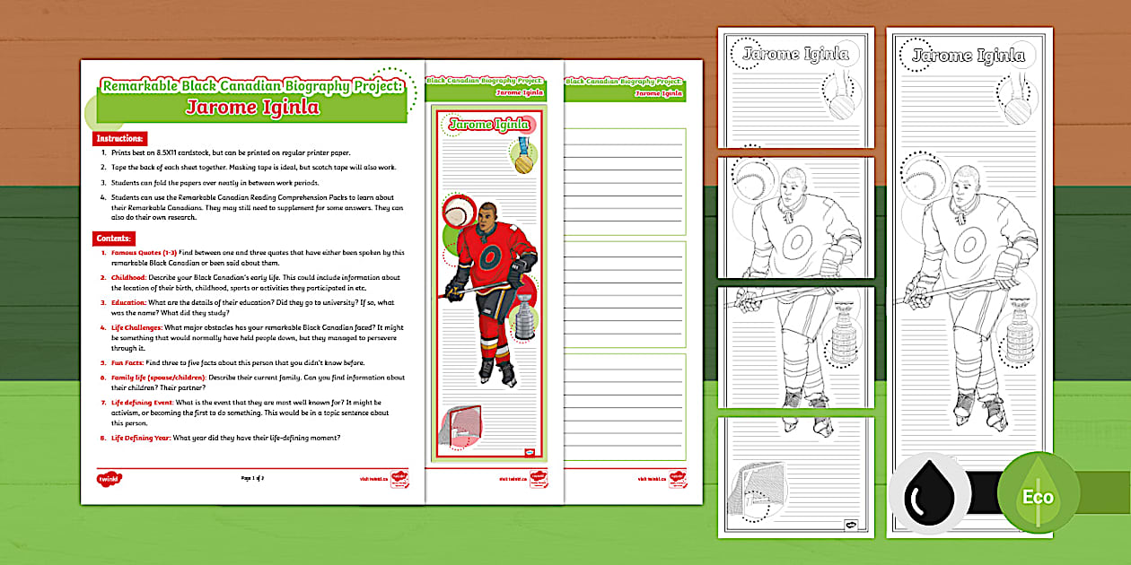 Remarkable Black Canadian Biography Project: Jarome Iginla