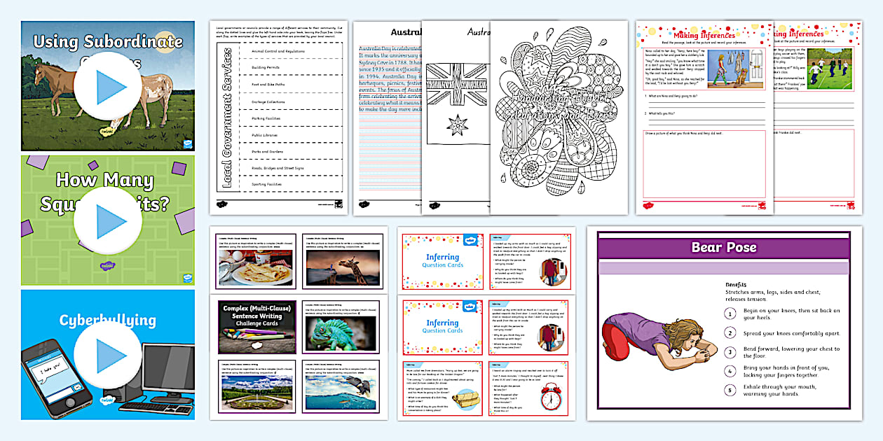 Year 4 Term 1 Week 5 Remote Home Learning Pack Australian