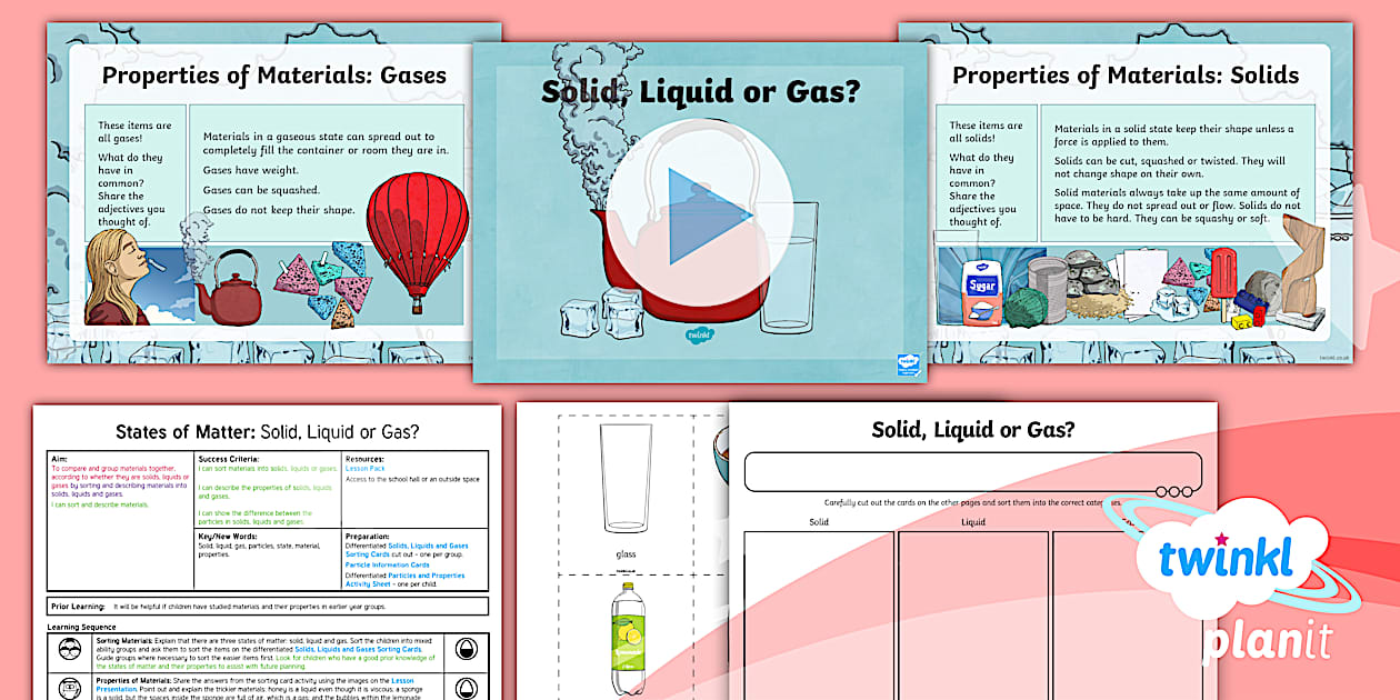 States of Matter: Solids, Liquids, Gases: Year 4 Lesson Pack