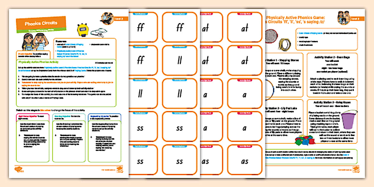 Twinkl Phonics Circuits 'ff', 'll', 'ss', 's' saying /z/