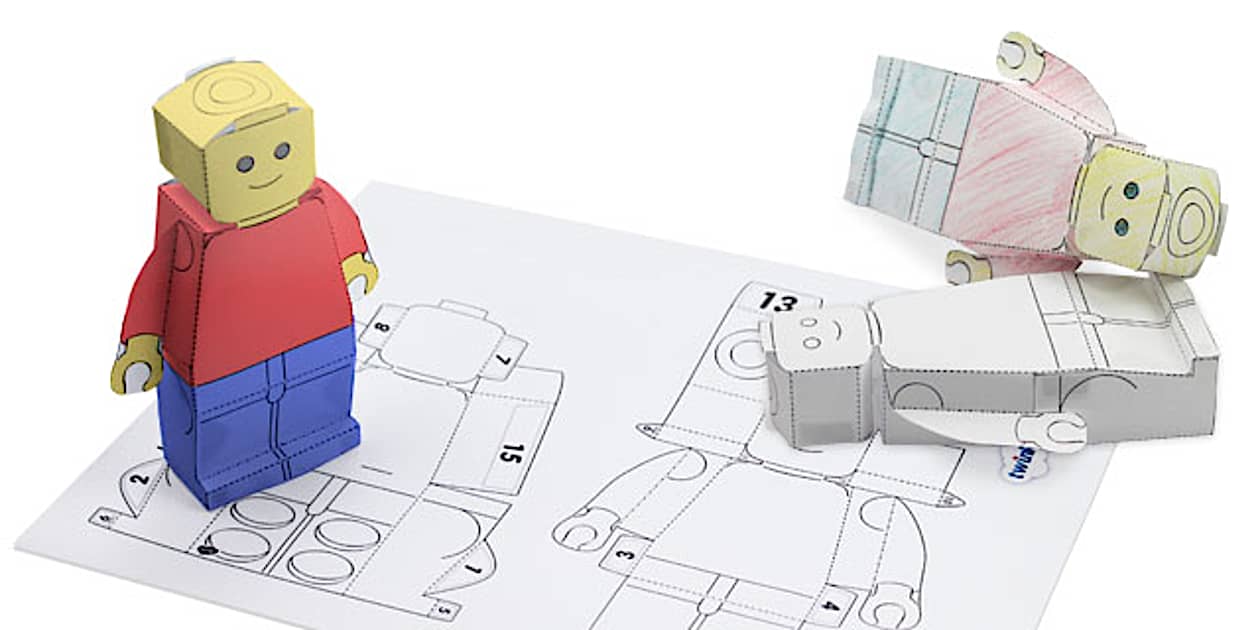 Create Your Own 3D Toy Person Template (teacher made)