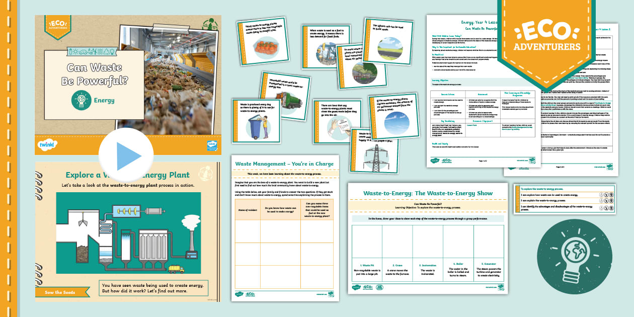 Year 4 Energy Lesson 2 - Can Waste Be Powerful?
