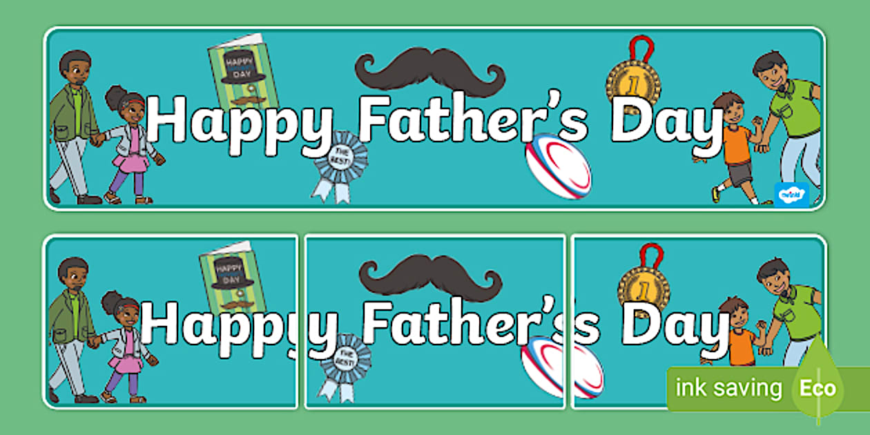 Happy Father's Day Banner | Display Resource | Printable