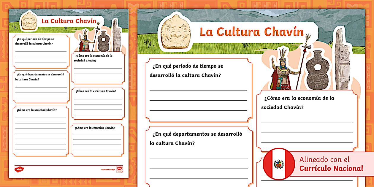 Ficha de actividad: Cultura Chavín (teacher made) - Twinkl