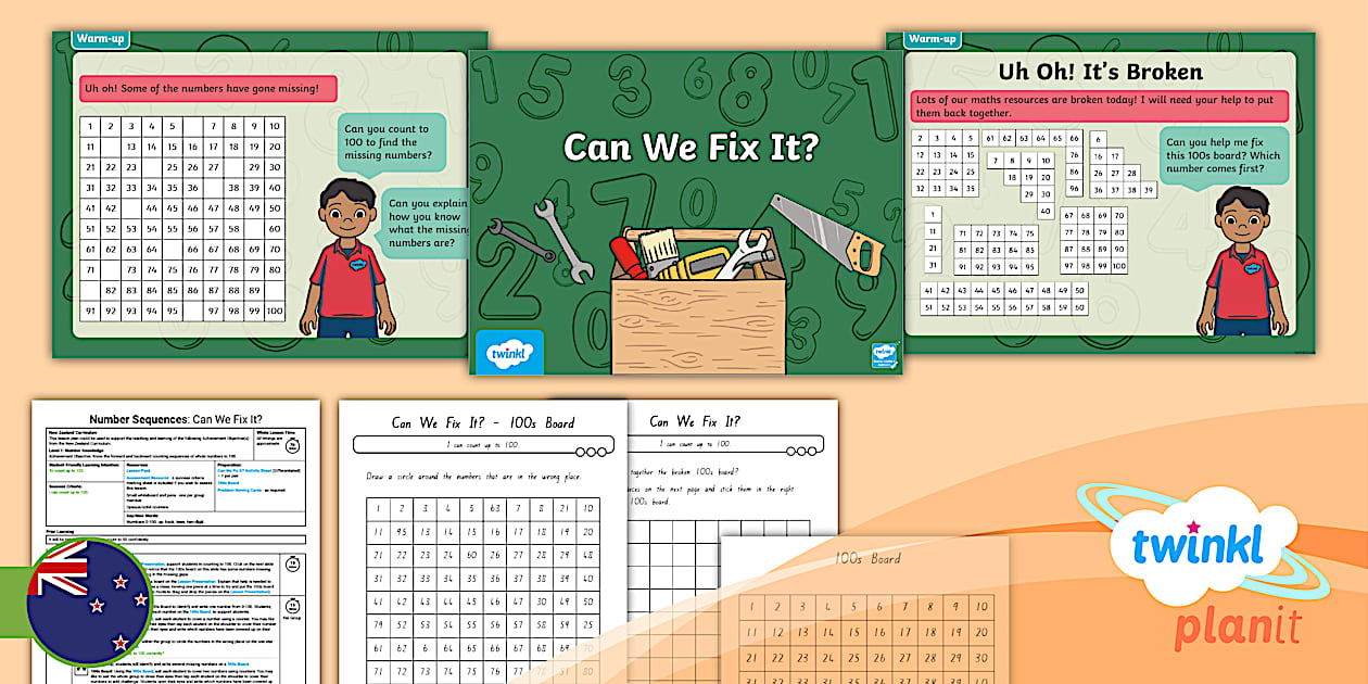 Level 1 Number Sequences: Counting To and From 100 Lesson 1
