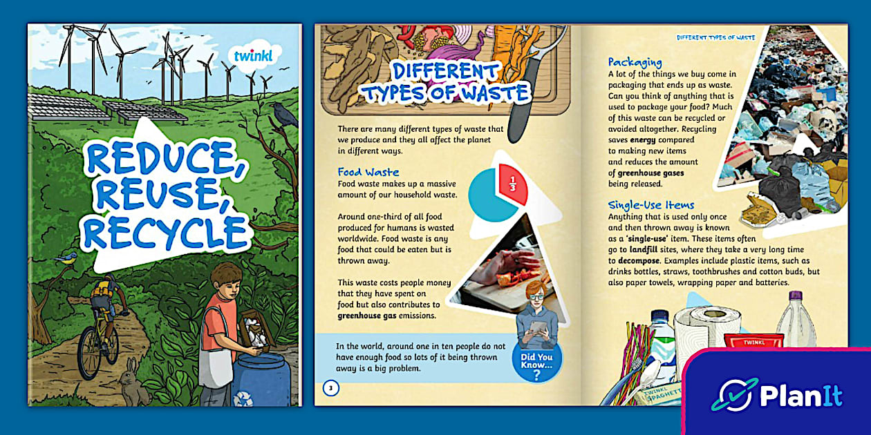 Science: Reduce, Reuse, Recycle eBook - Twinkl