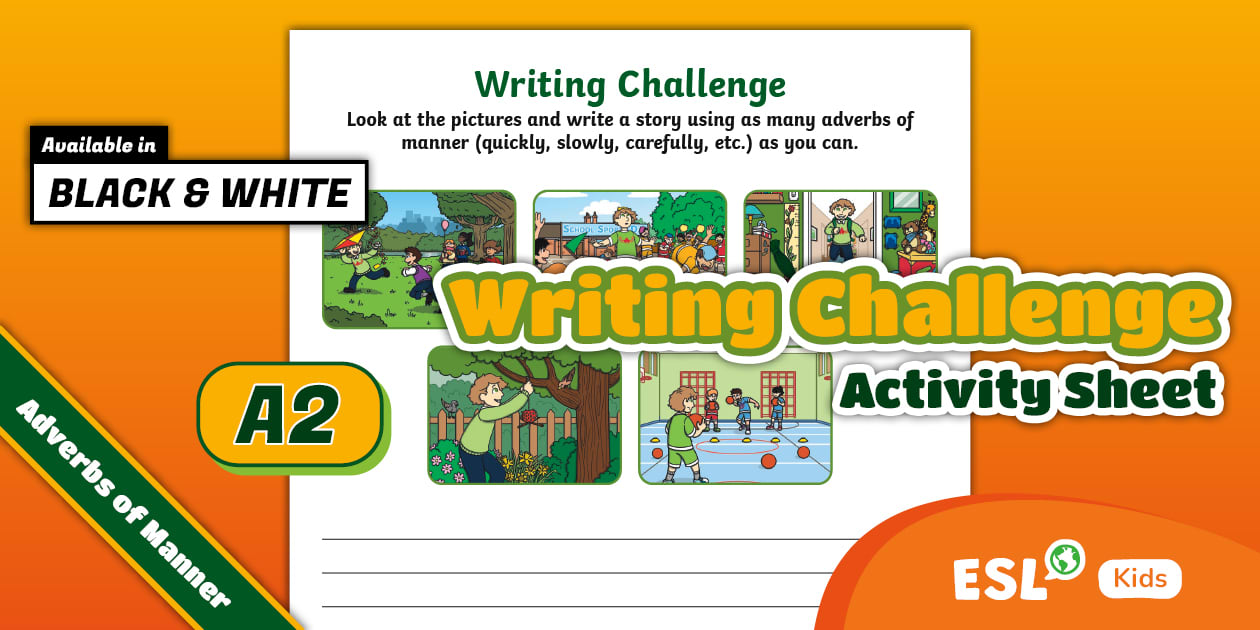 ESL Adverbs of Manner Challenge for Kids