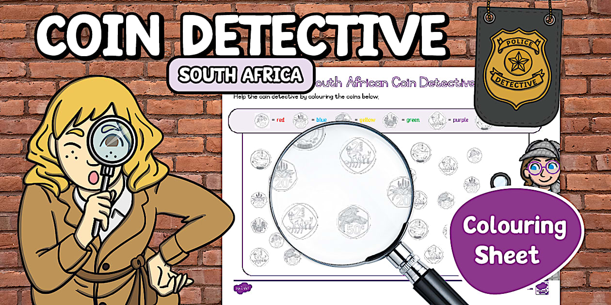 Foundation PhaseMaths South African Coin Detective Worksheet