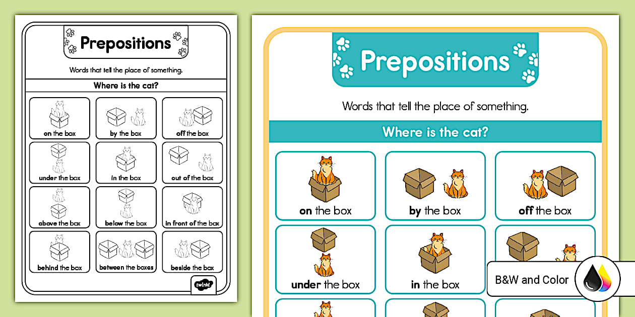 Prepositions Vocabulary Poster | Primary Resources - Twinkl