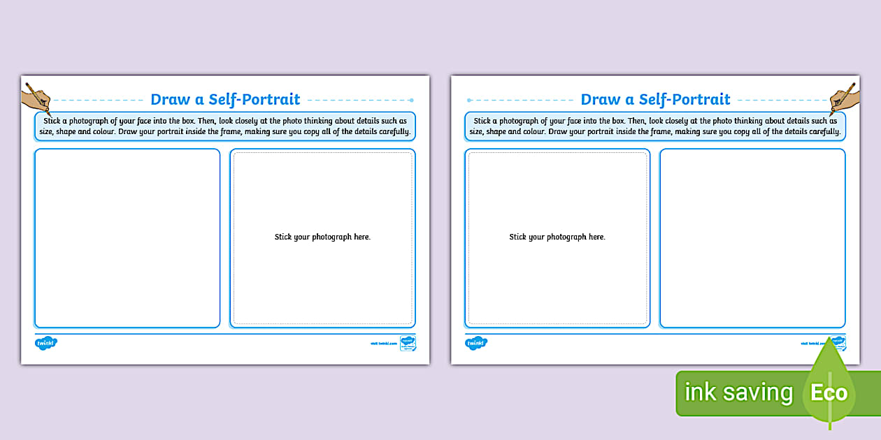 Self-Portrait Art Activity (teacher made) - Twinkl