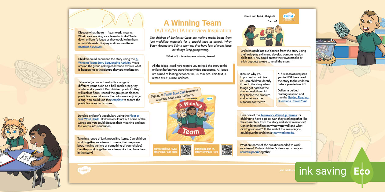 Interview Inspiration Pack: Using Stories in a TA Interview