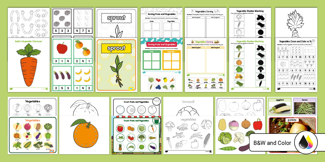 Early Childhood Vegetables Activity Pack - Twinkl