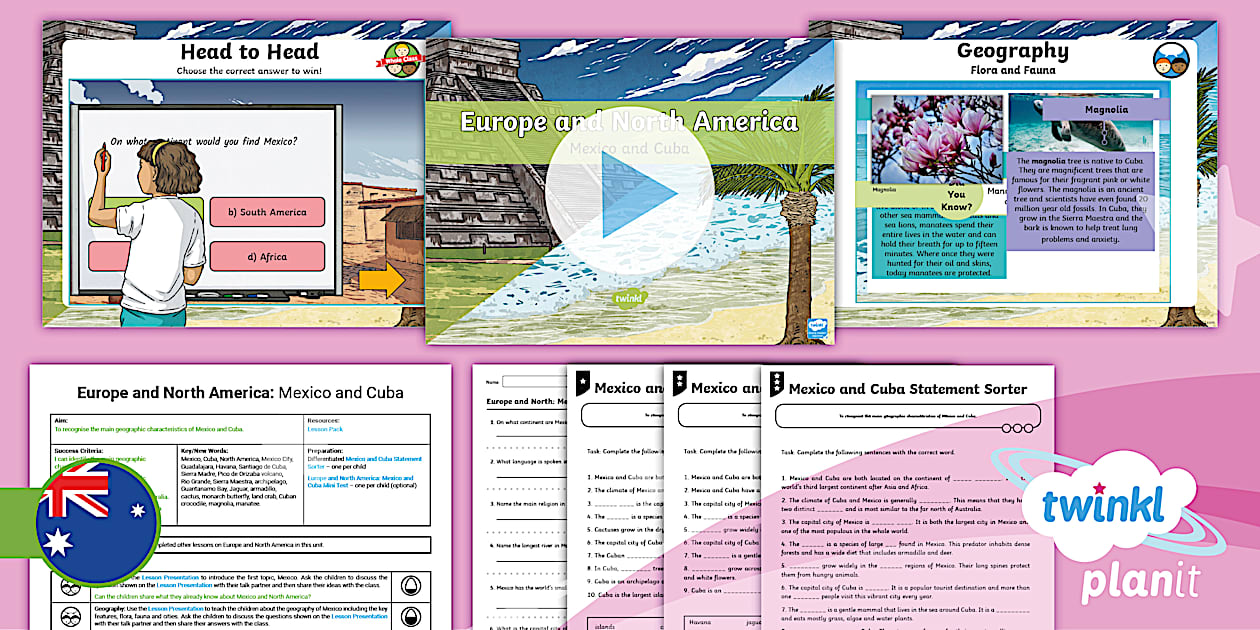 Year 5 HASS Geography Europe and North America Lesson 7