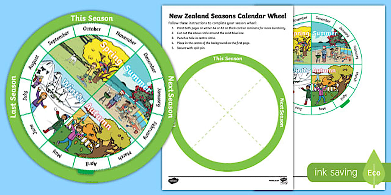 New Zealand Seasons Calendars Poster | Twinkl - Twinkl