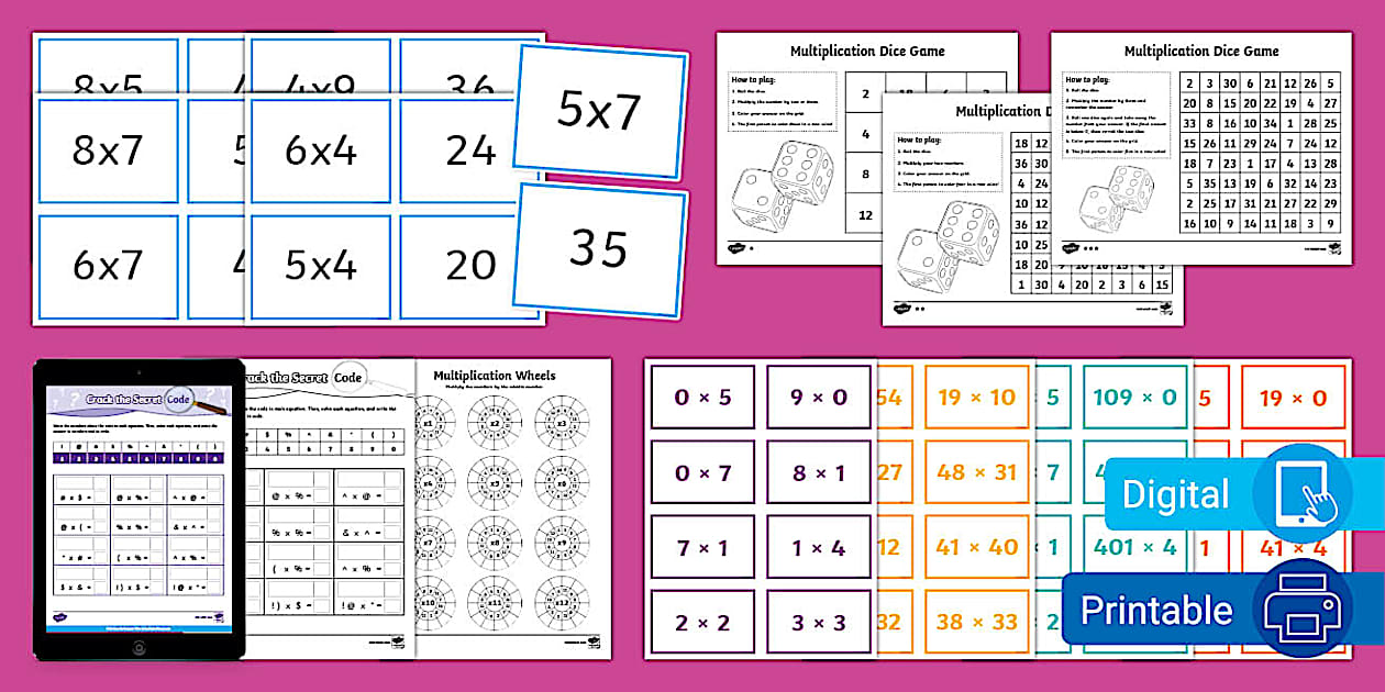 Third Grade Multiplication Centers Pack (Teacher-Made)