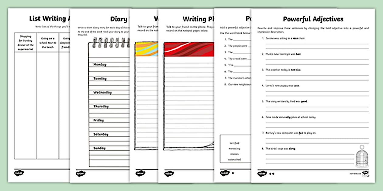 English First/Second Class Writing Pack 5
