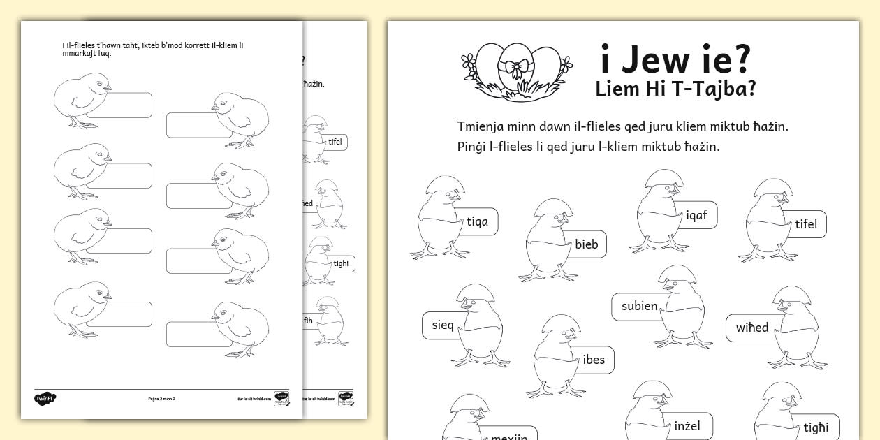 Karta tat-Taħriġ: i Jew ie? (Lehrer gemacht) - Twinkl