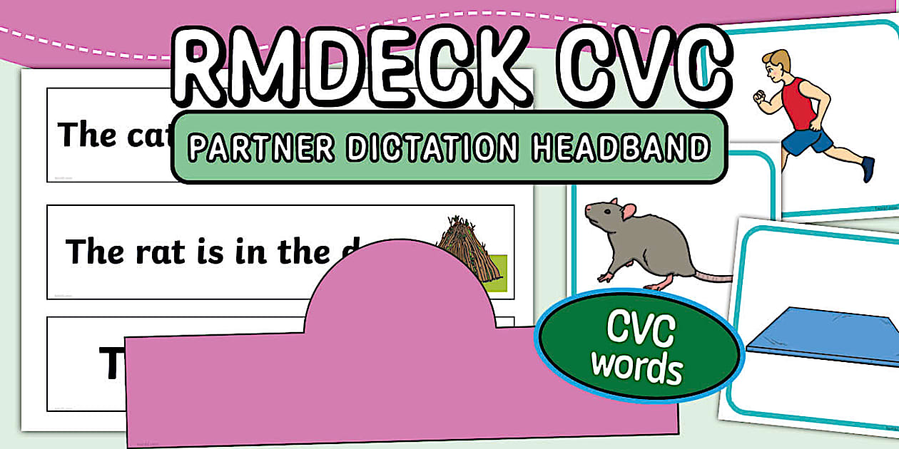RMDECK CVC Partner Dictation Headband Activity Pack