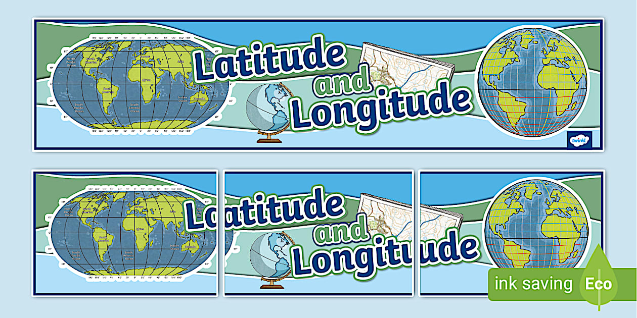 Latitude and Longitude Display Banner (teacher made)