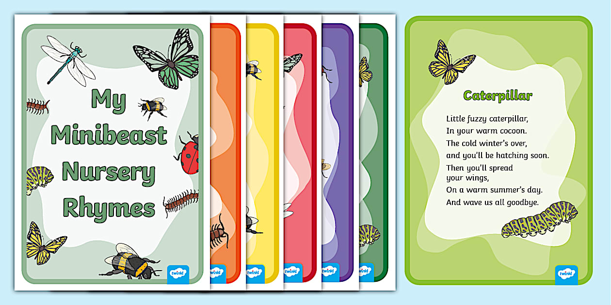 Minibeast Nursery Rhyme Booklet (Teacher-Made) - Twinkl