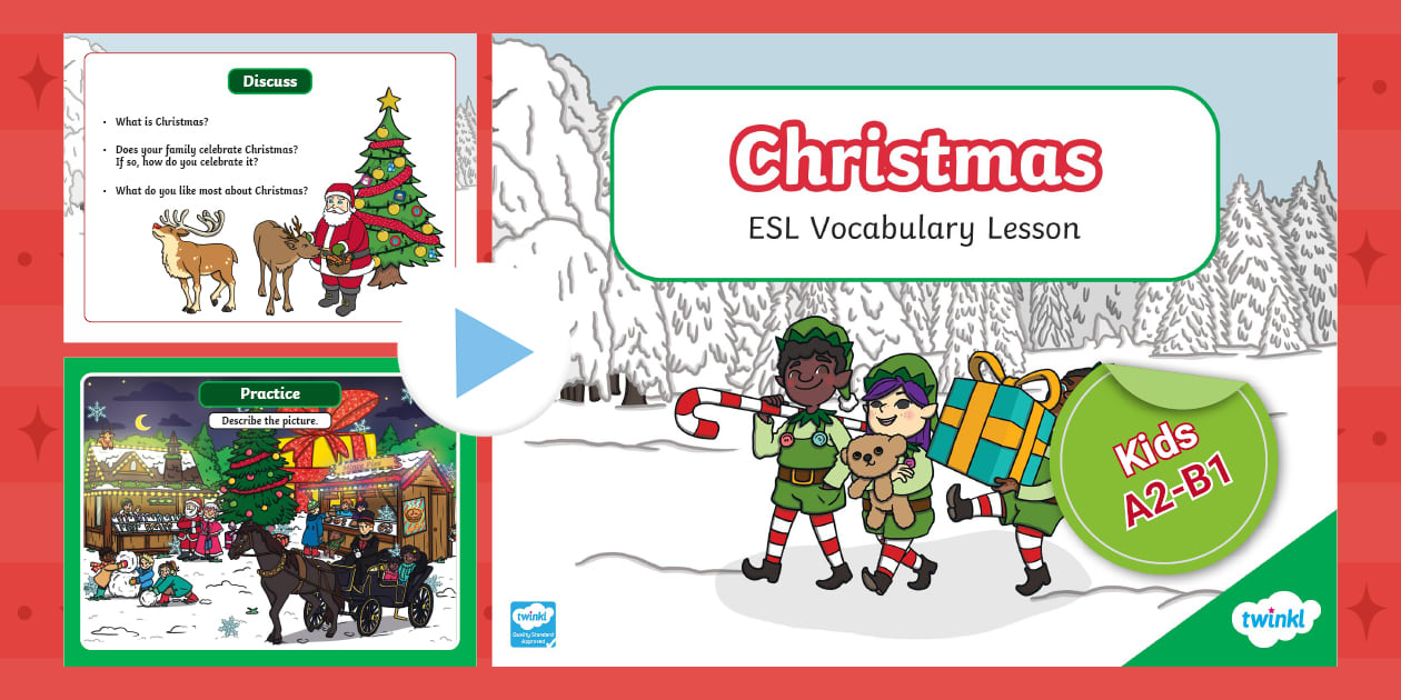 Christmas Vocabulary Lesson for Kids (Teacher-Made) - Twinkl
