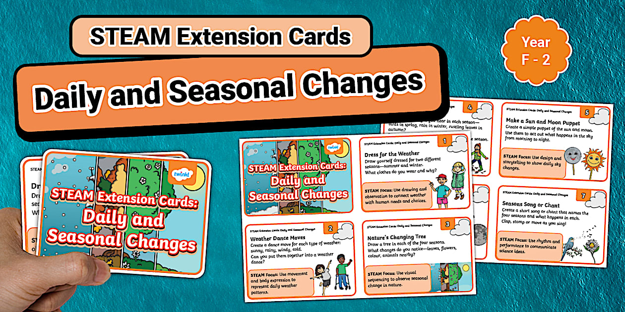 STEAM Extension Cards: Daily and Seasonal Changes