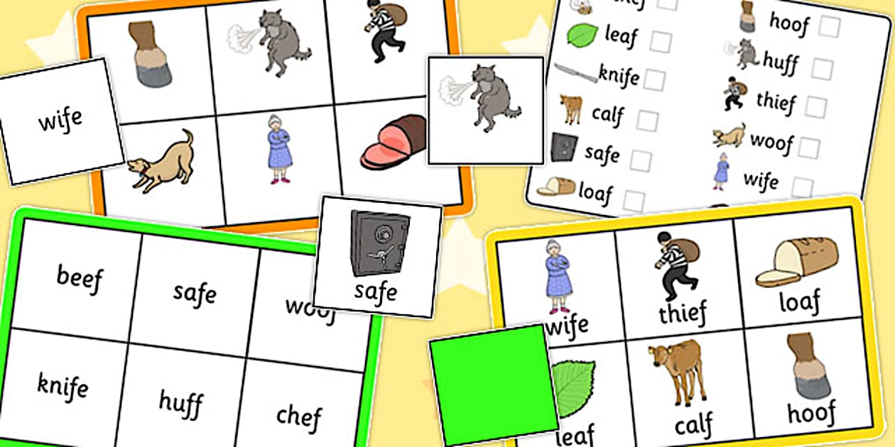 Final 'F' Sound Bingo (Hecho por educadores) - Twinkl