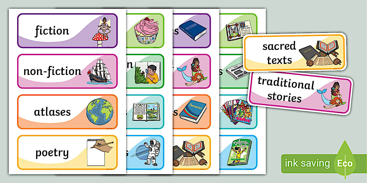 👉 Free! Printable Classroom Library & Book Bin Labels | Twinkl