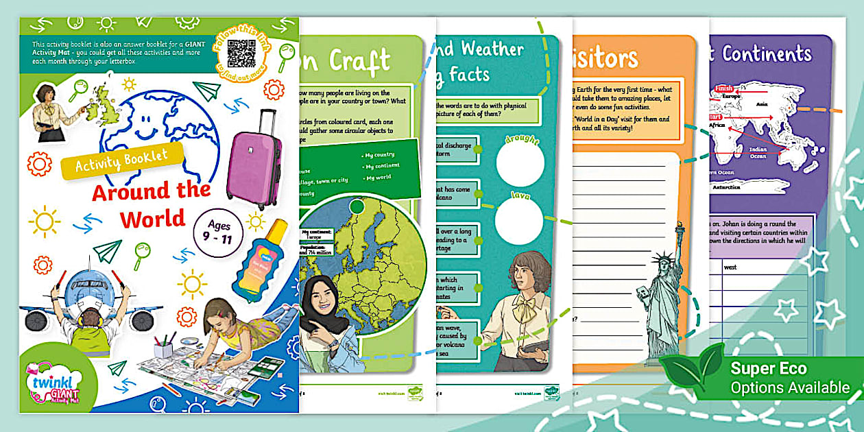 Around the World Activity Booklet (Ages 9 - 11)