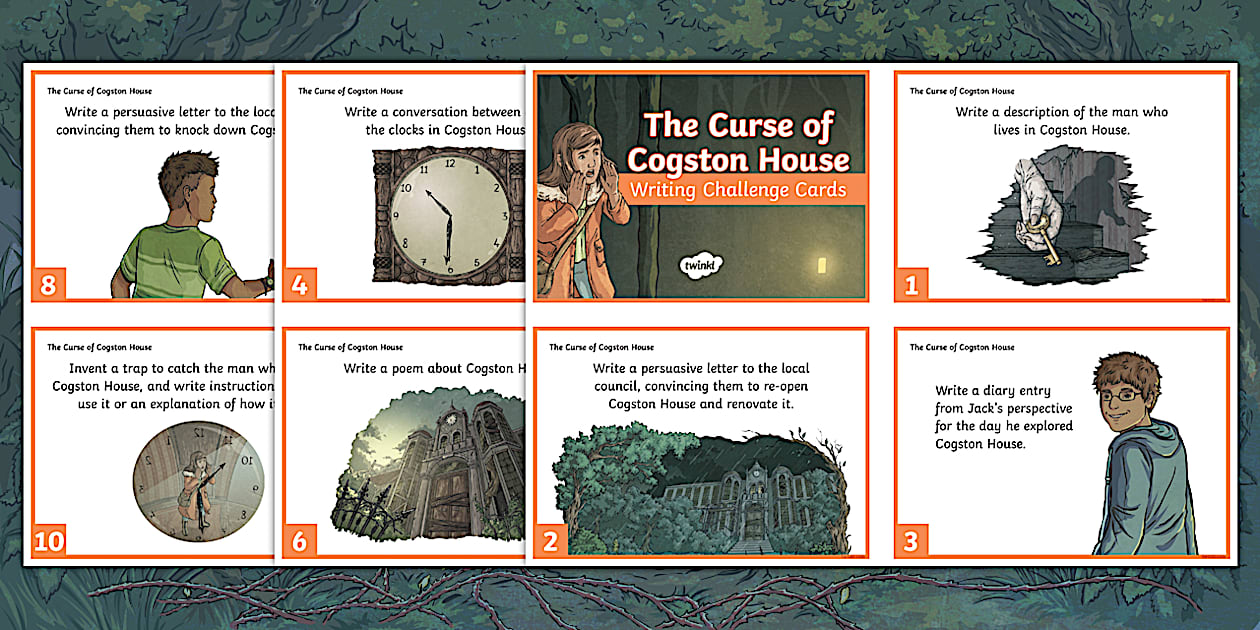 The Curse of Cogston House KS2 Writing Challenge Cards