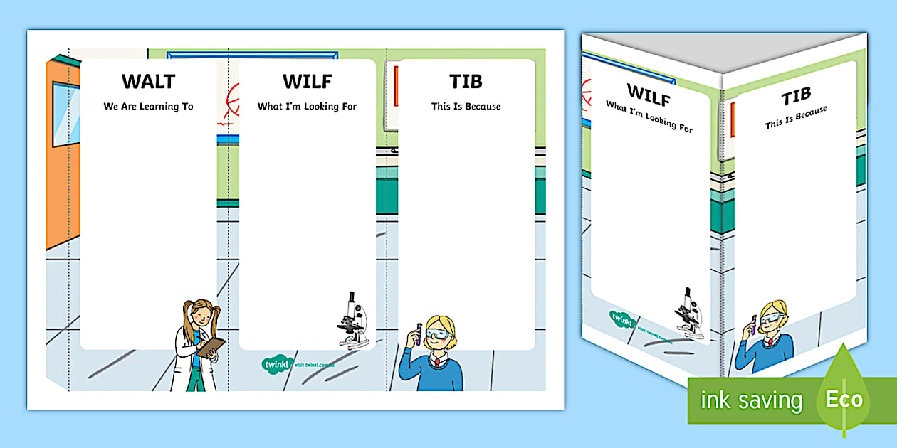 Science Tabletop Target Display Sign - Twinkl