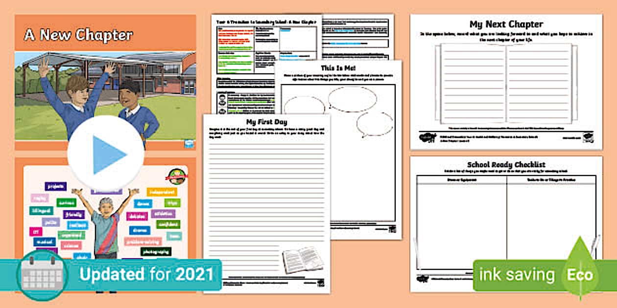 Year 6 Secondary School Transition New Chapter Lesson Pack