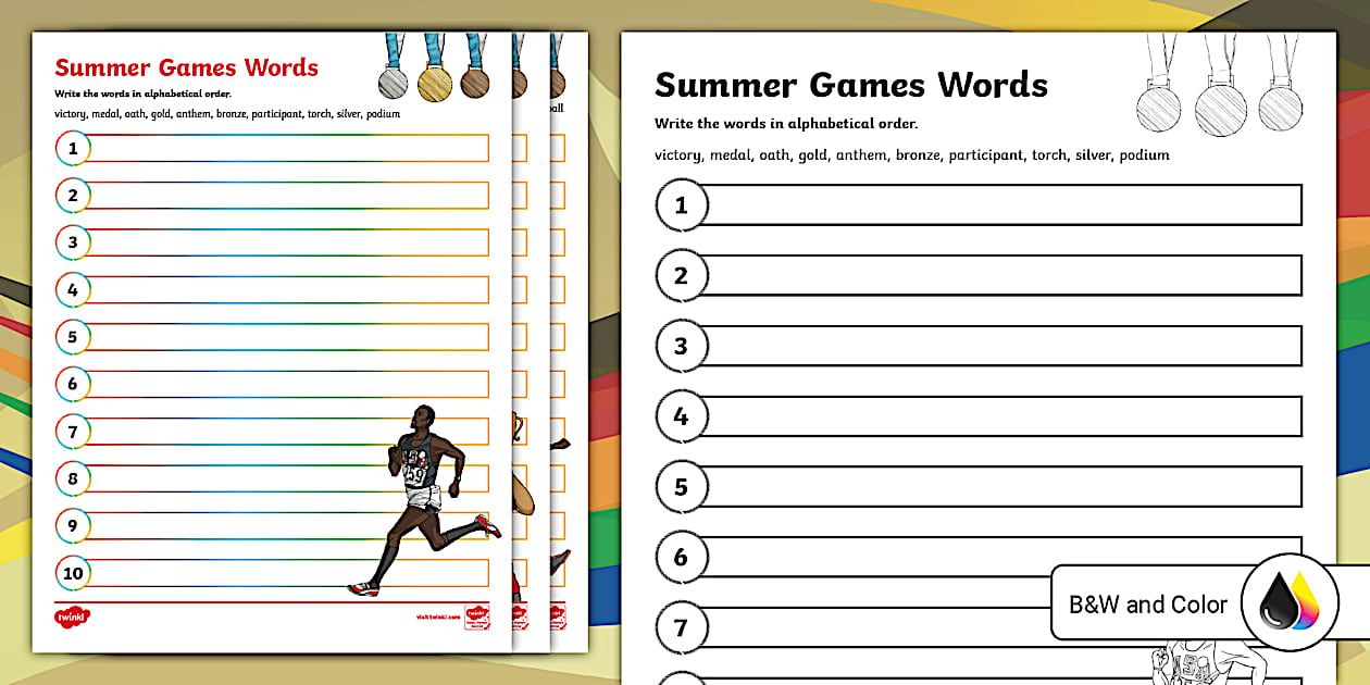 Olympics Alphabet | Summer Olympics | Twinkl USA - Twinkl