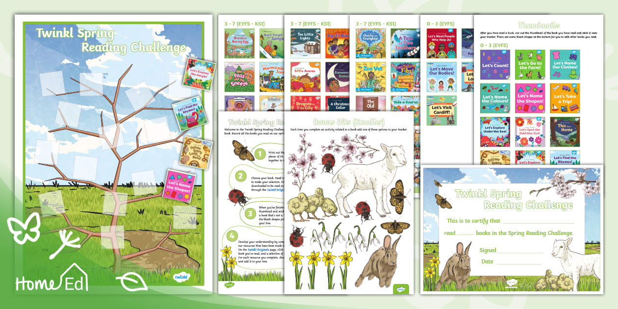 Spring Reading Challenge (teacher made) - Twinkl