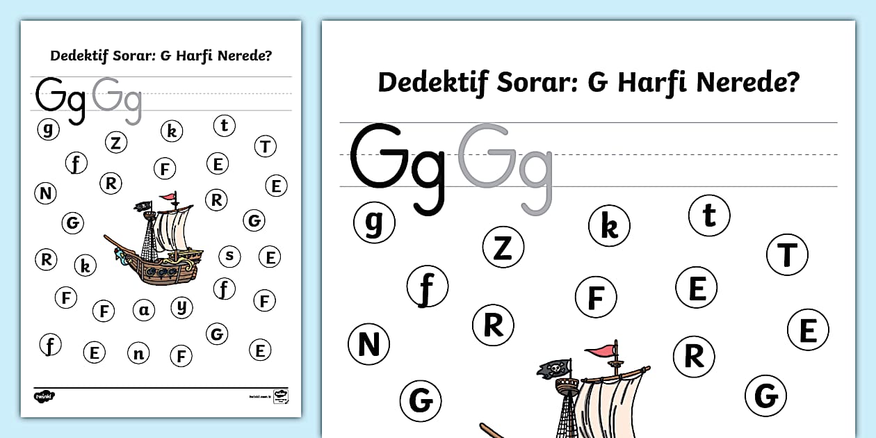 Dedektif Sorar: G Harfi Nerede? (teacher made) - Twinkl