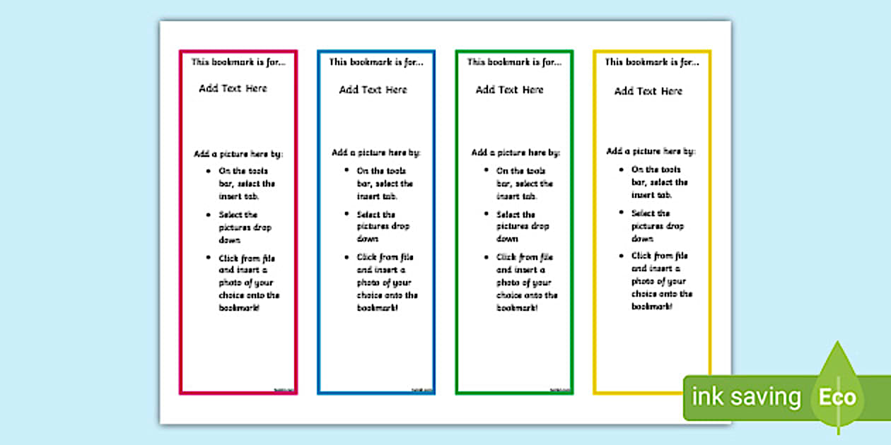 Personalised Photo Bookmarks - Primary Resources - Twinkl