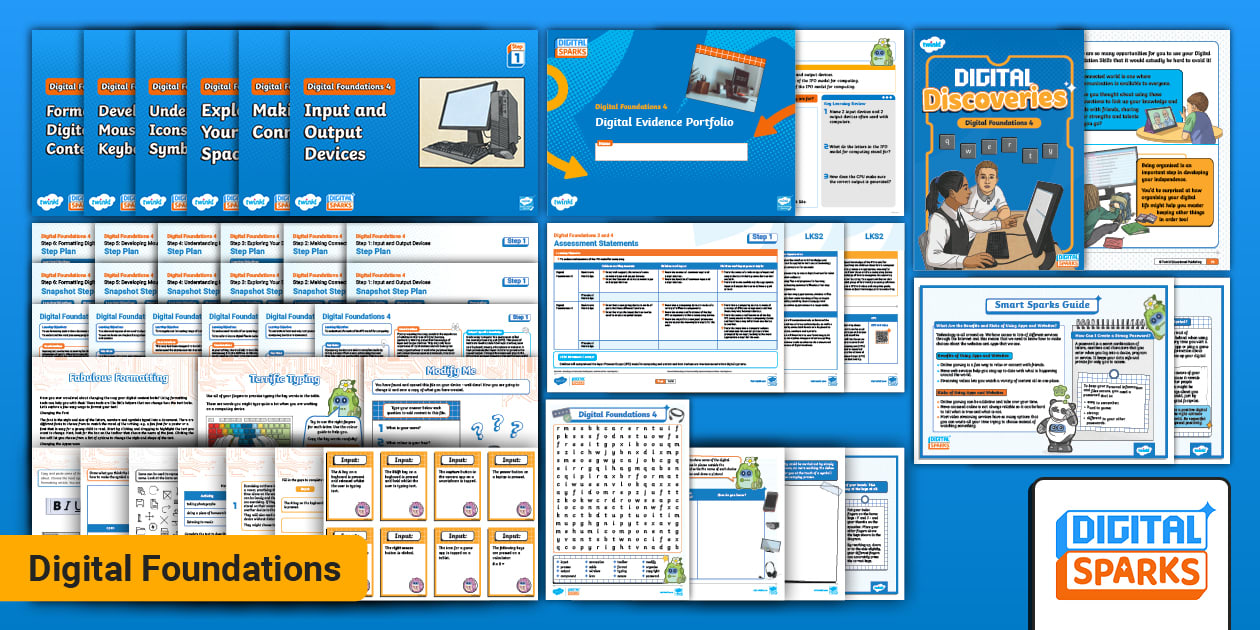 Digital Sparks: Digital Foundations 4: Unit Pack - Computing