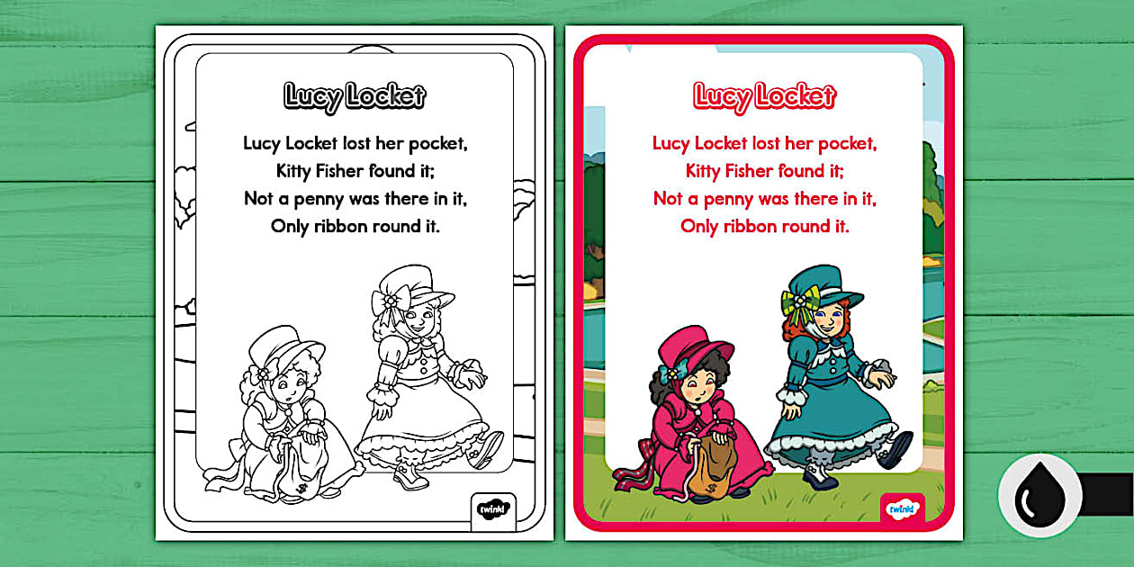 Lucy Locket Nursery Rhyme Poster | Twinkl Canada - Twinkl