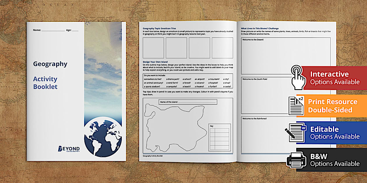 KS3 Geography Workbook (PDF) | Beyond (teacher made)