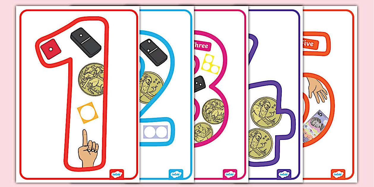 Maths Display Numbers to 10 (teacher made) - Twinkl