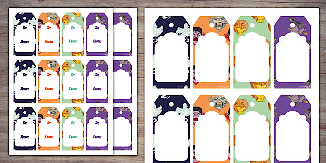 Halloween Gift Tags | Twinkl Party