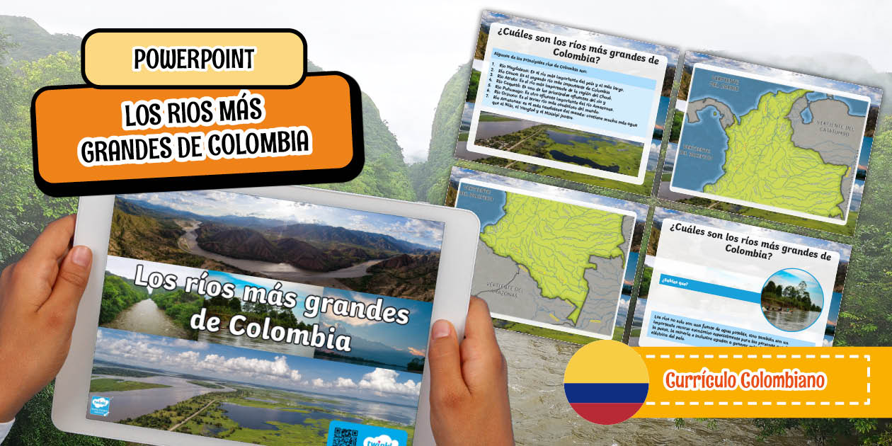 Los ríos más grandes de Colombia - Twinkl Colombia didáctico