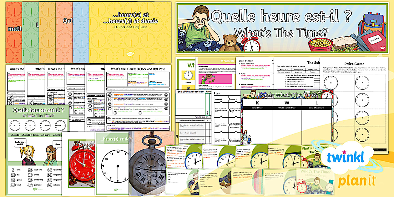 Tell The Time In French | What’s The Time? | KS2 French Unit