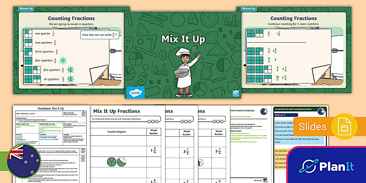 * NEW * During Year 4 Rational Numbers: (Mix It Up) Lesson 2