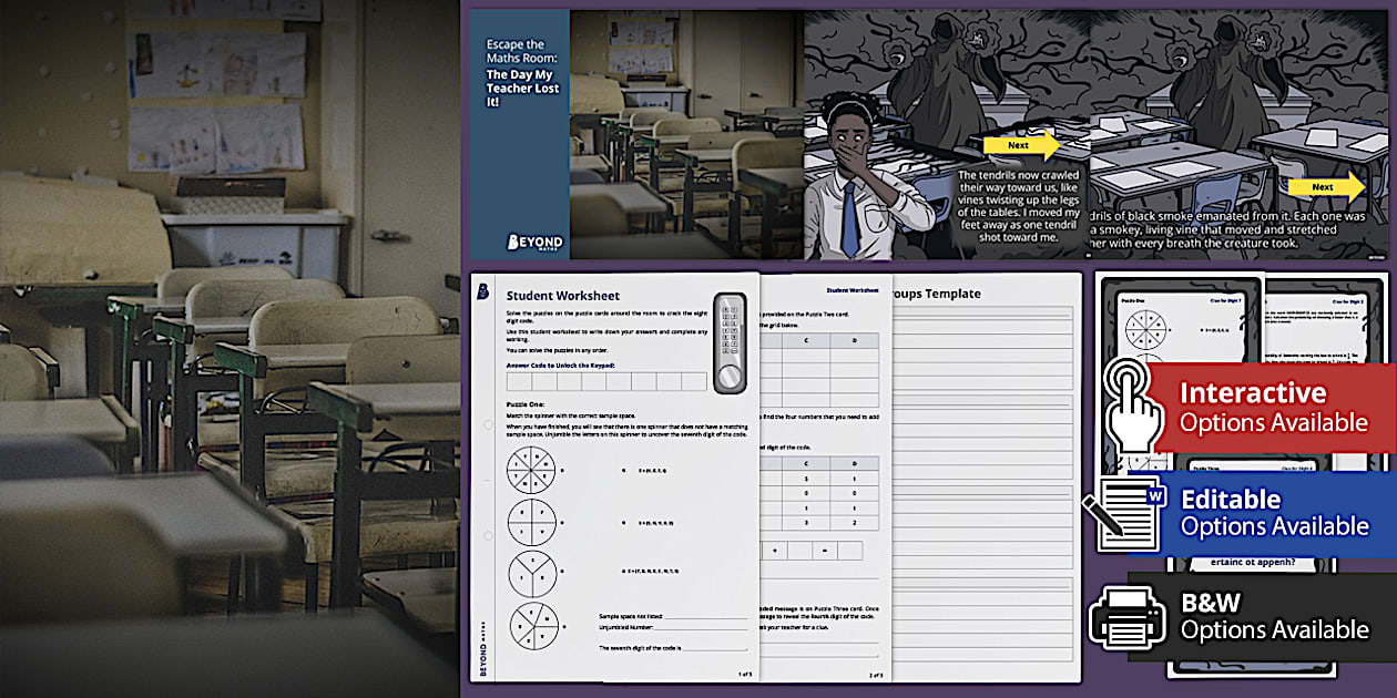 Escape the Maths Room: Probability (Teacher-Made) - Twinkl